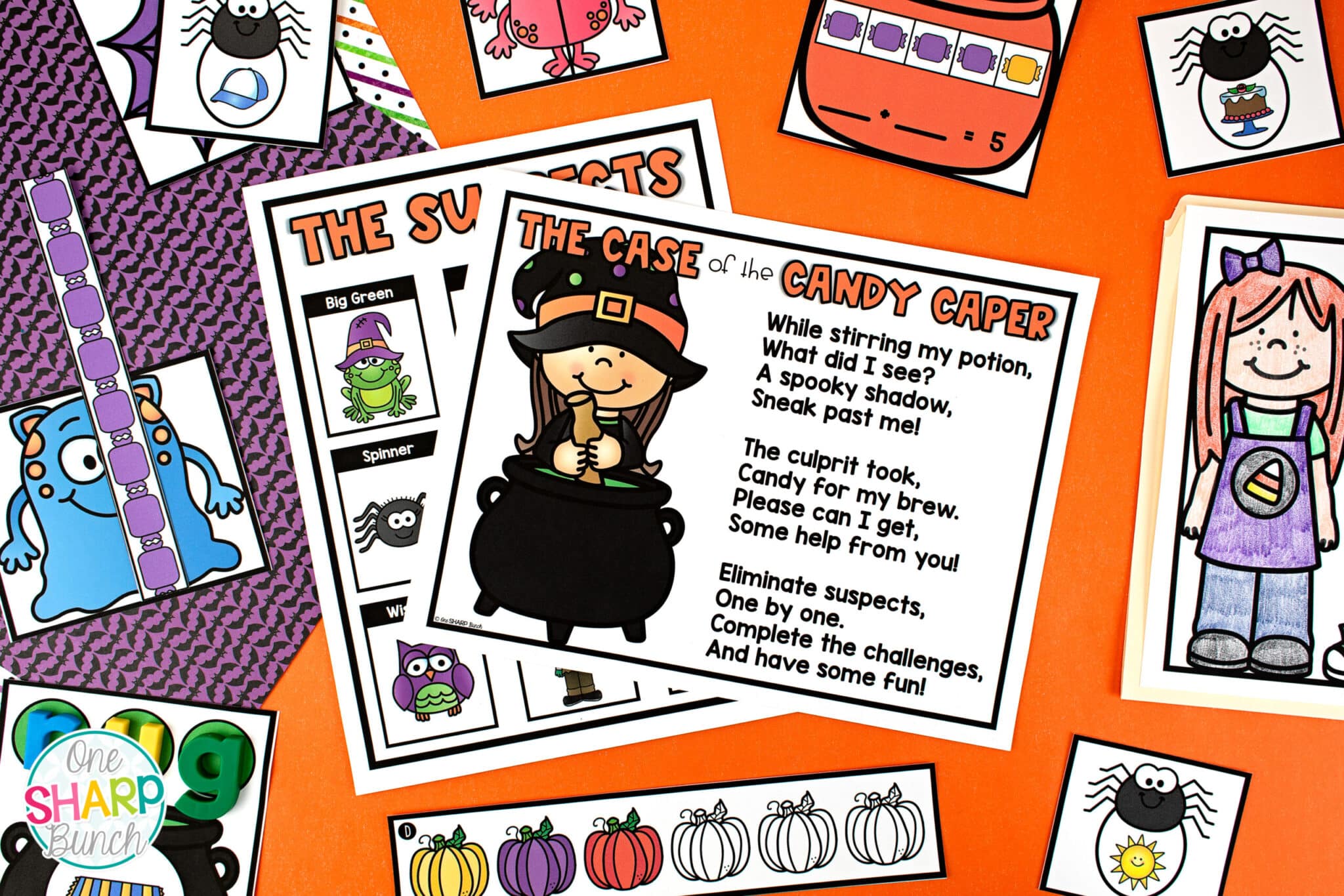 Halloween Centers for Kindergarten - One Sharp Bunch