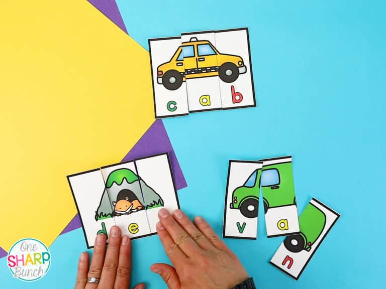 Multisensory CVC Word Activities - One Sharp Bunch