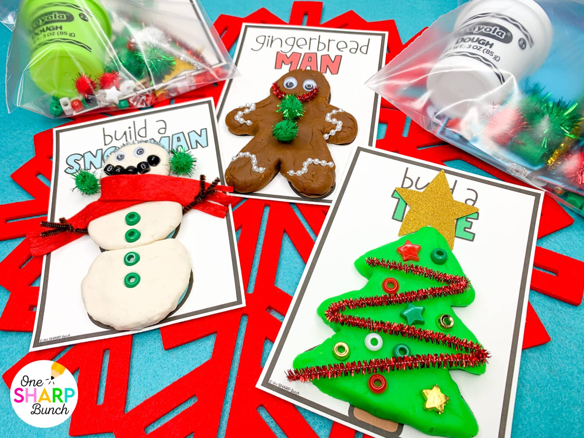 Christmas Play Dough Kits for Student Gifts - One Sharp Bunch