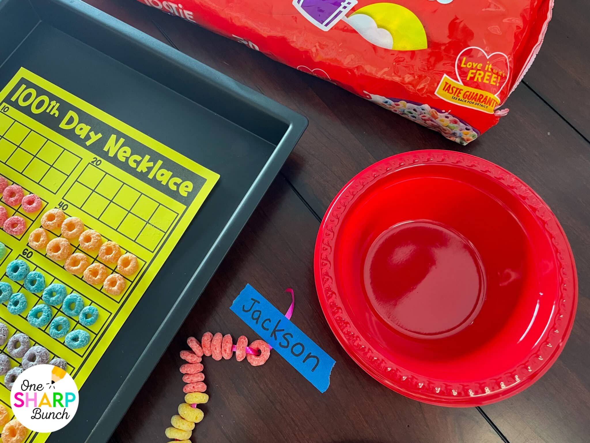 100th Day Necklace without the Stress - One Sharp Bunch