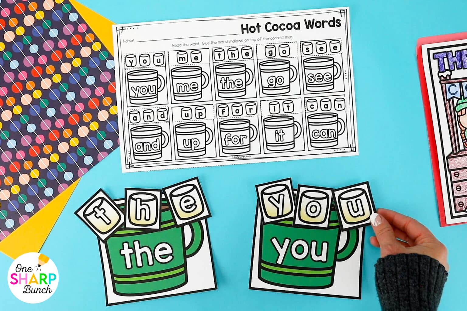Hot Chocolate Party Winter Centers for Kindergarten - One Sharp Bunch