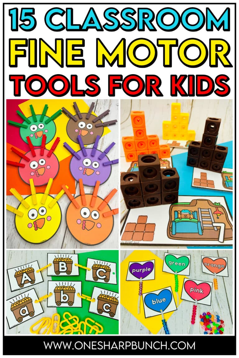 15 Fine Motor Tools for the Classroom - One Sharp Bunch
