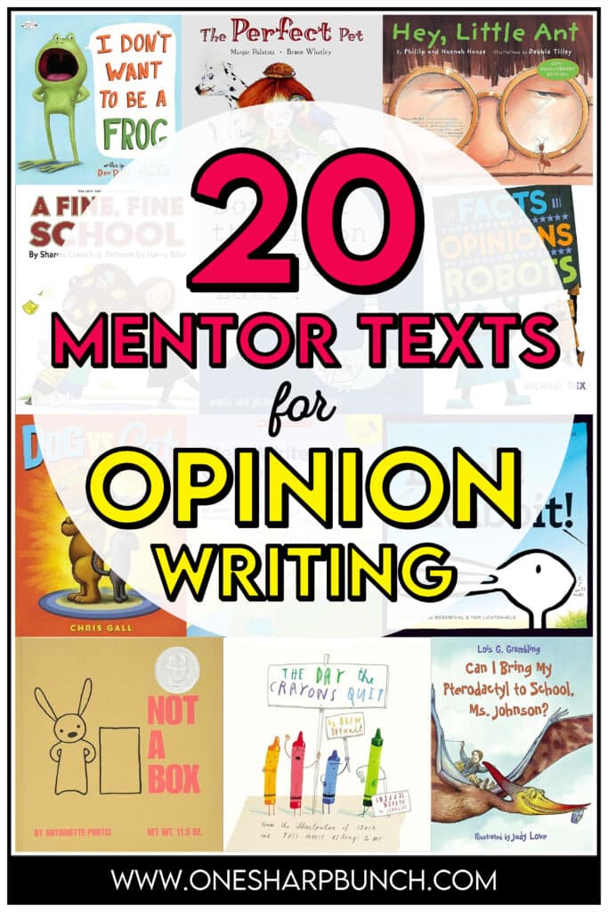 20 of the Best Opinion Writing Mentor Texts for Kindergarten - One ...