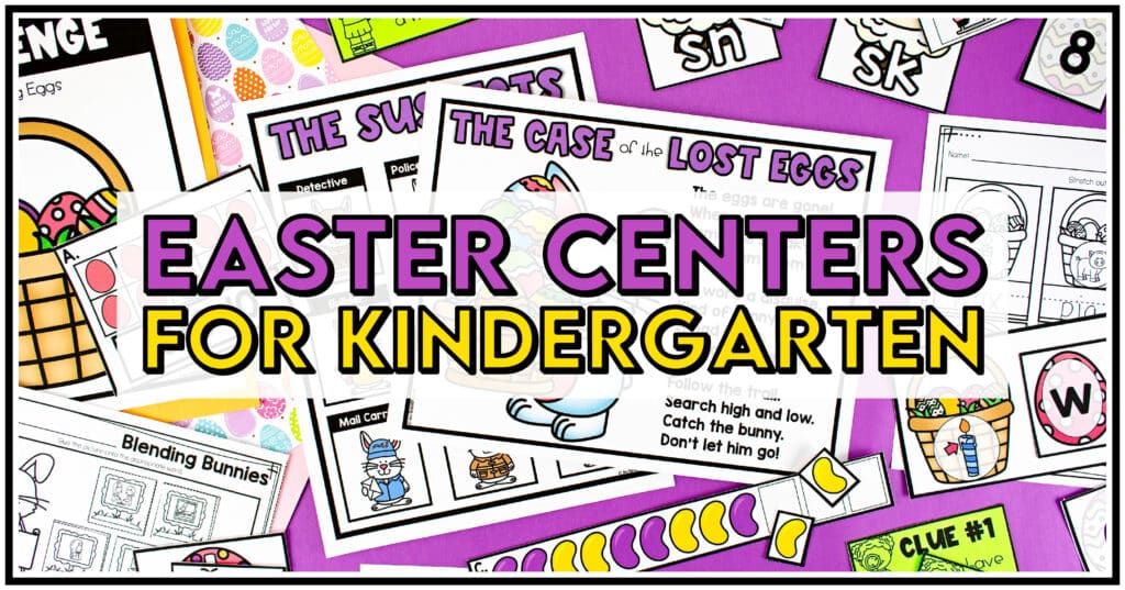 Kindergarten Easter Activities & Easter Centers - One Sharp Bunch