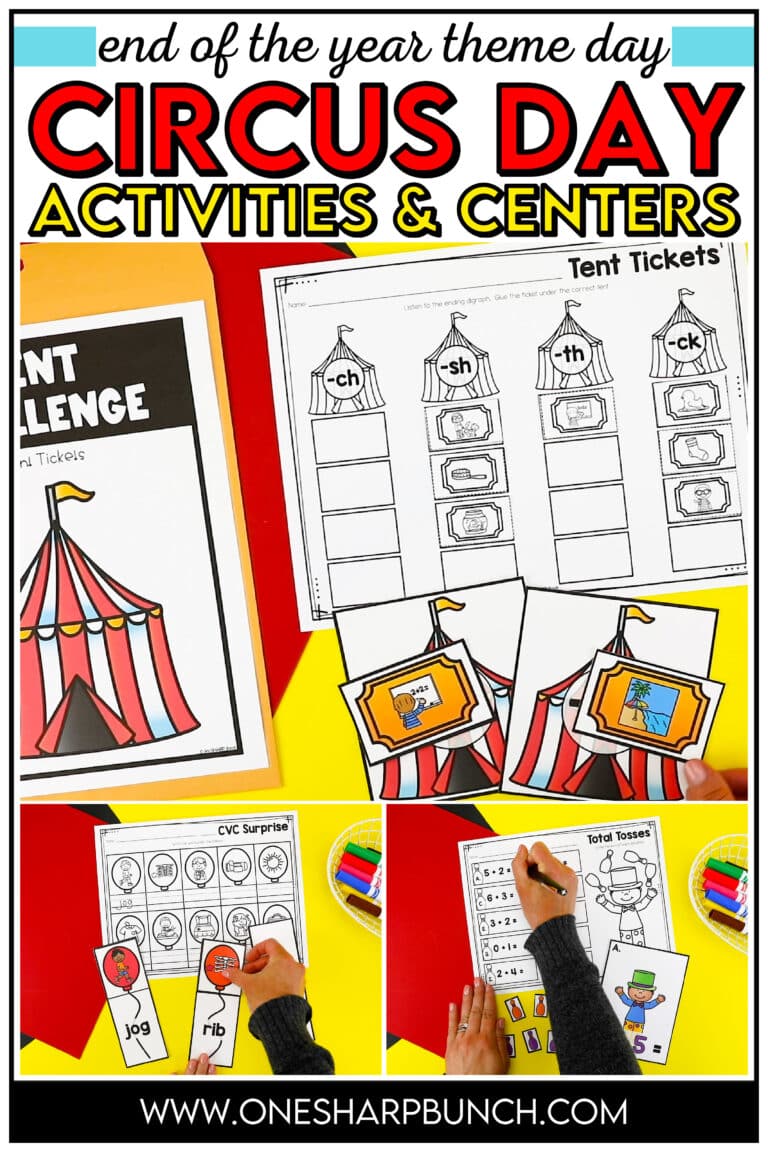 8 Simple Circus Activities for the End of the Year - One Sharp Bunch