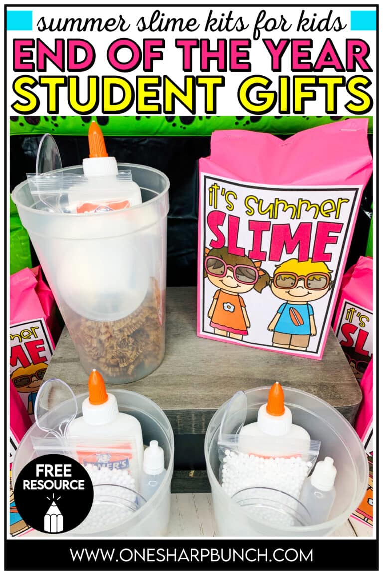 Free Slime Gift Tags for End of the Year Student Gifts - The Sharp ...