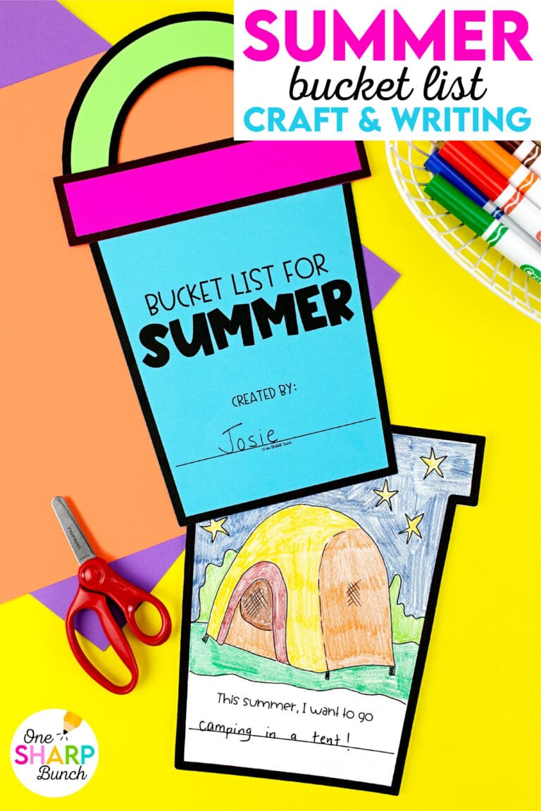 The Best Summer Bucket List Craft for Kids - One Sharp Bunch