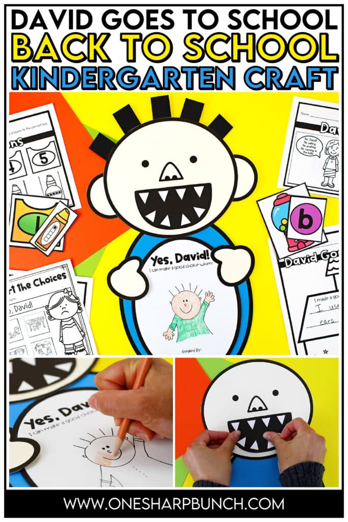 David Goes to School Craft and Activities for Back to School - One ...