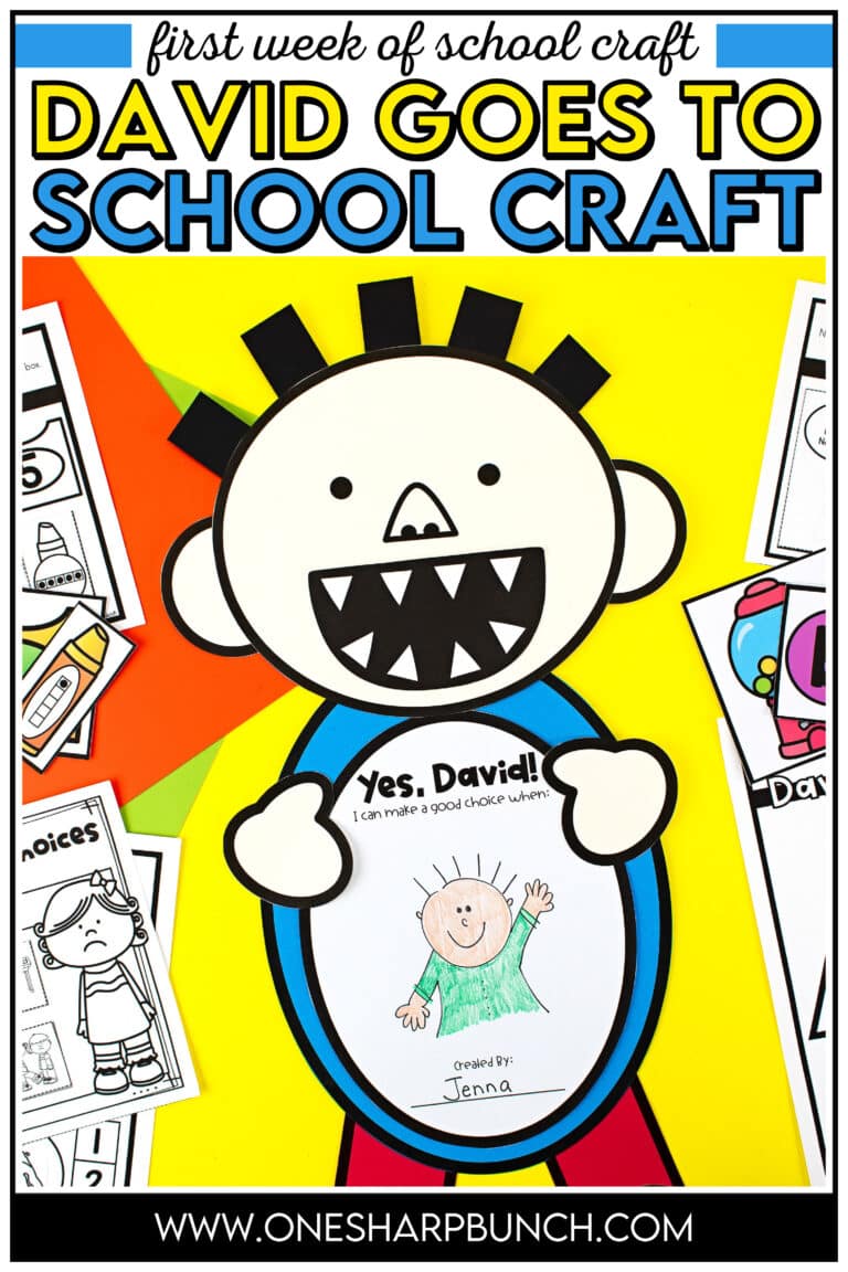 Adorable David Goes to School Craft for Making Good Choices - One Sharp ...