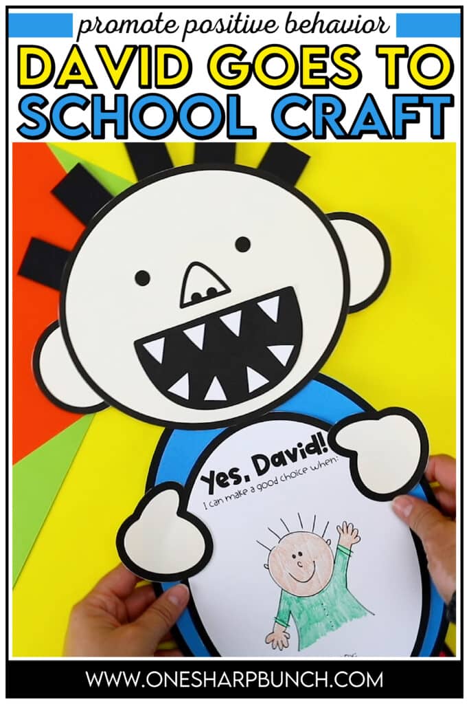 David Goes to School Craft and Activities for Back to School - One ...
