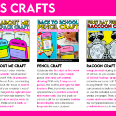 First Day and First Week of Back to School Activities and Crafts Bundle ...