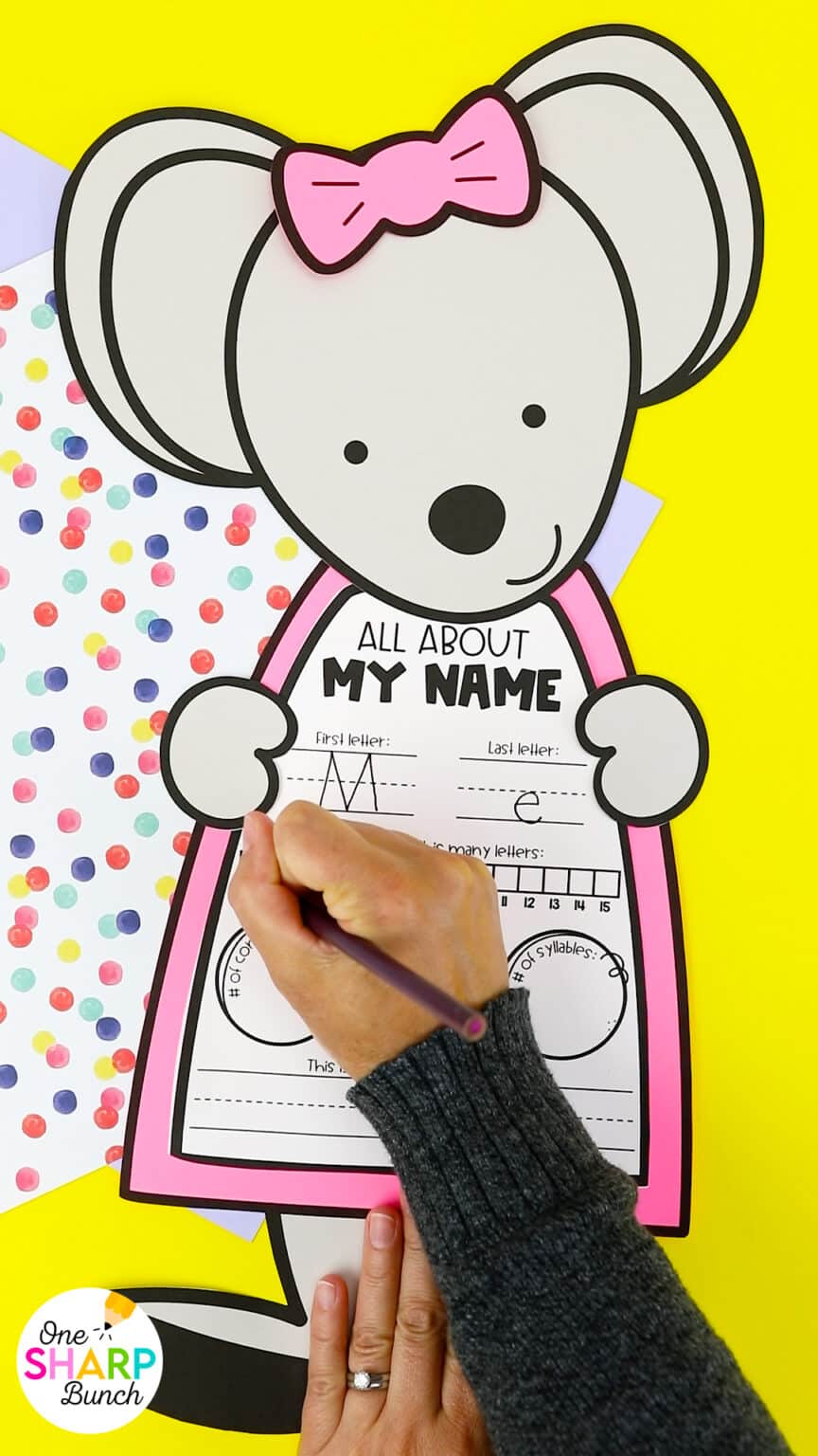 The Best Chrysanthemum Name Craft for Back to School - One Sharp Bunch