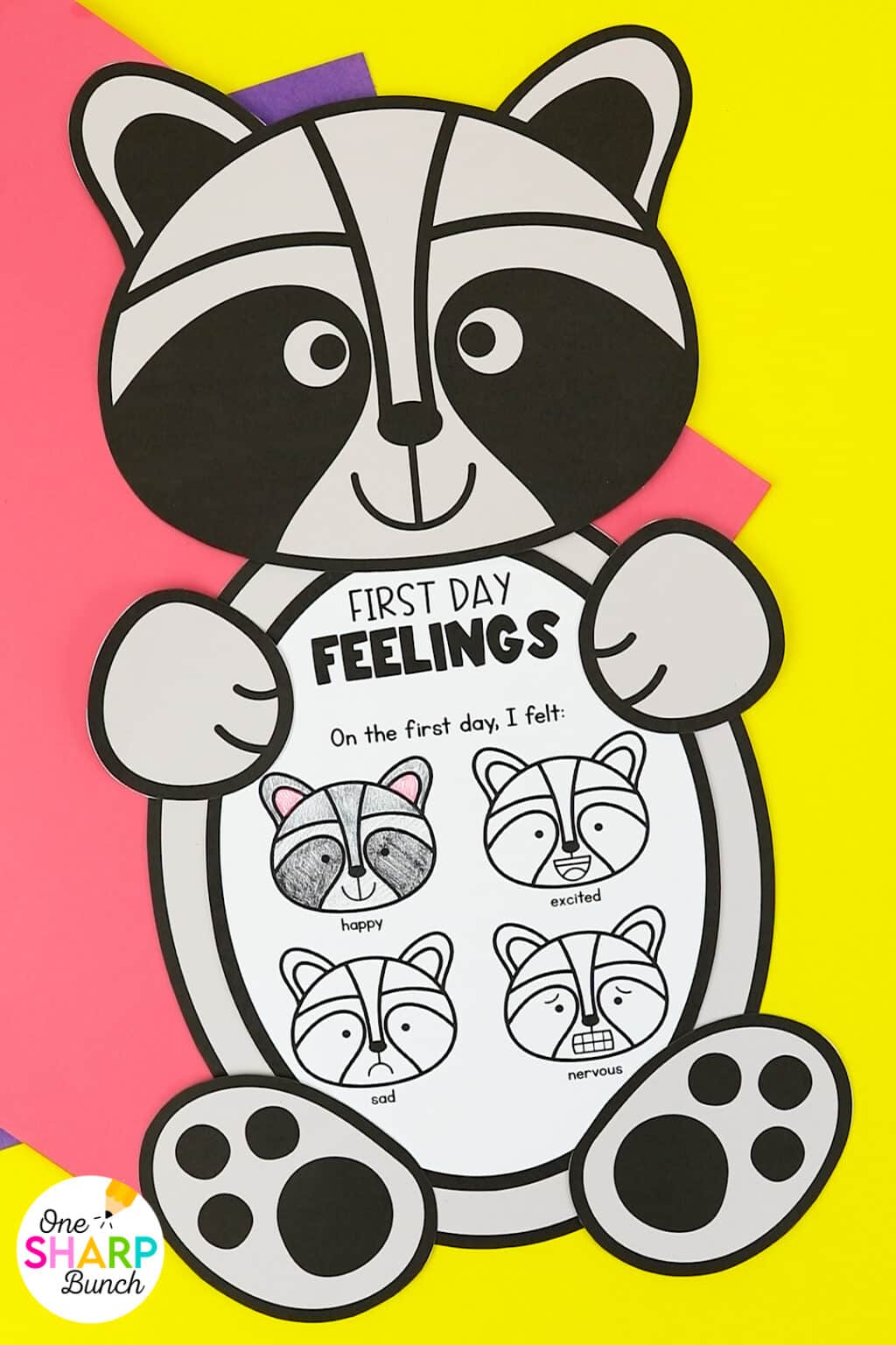 The Kissing Hand Craft for Kindergarten to Graph First Day Feelings ...