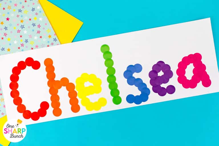 10 Simple Name Crafts for Preschool and Kindergarten - One Sharp Bunch
