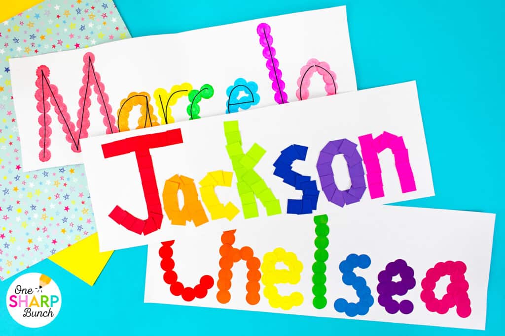 10 Easy Name Crafts for Preschool and Kindergarten - One Sharp Bunch