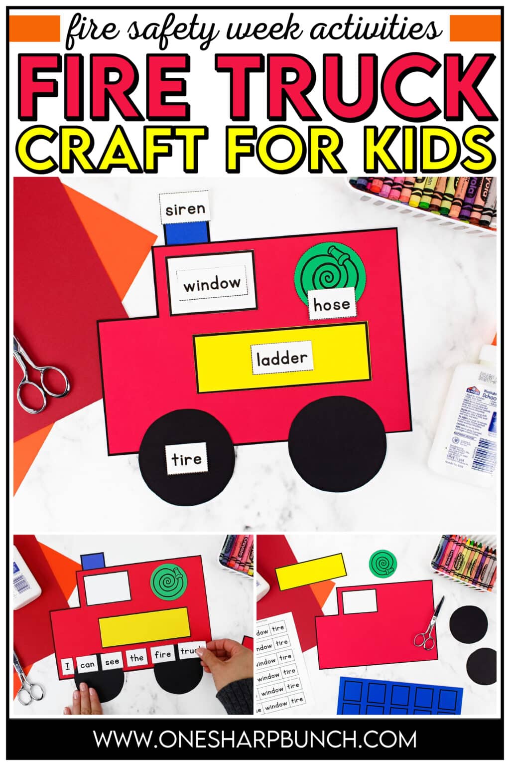 Simple Fire Truck Craft for Kids: The Easiest Way to Integrate Literacy ...