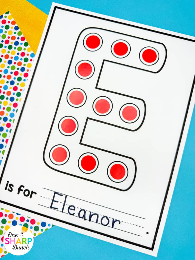10 Simple Name Crafts for Preschool and Kindergarten - One Sharp Bunch