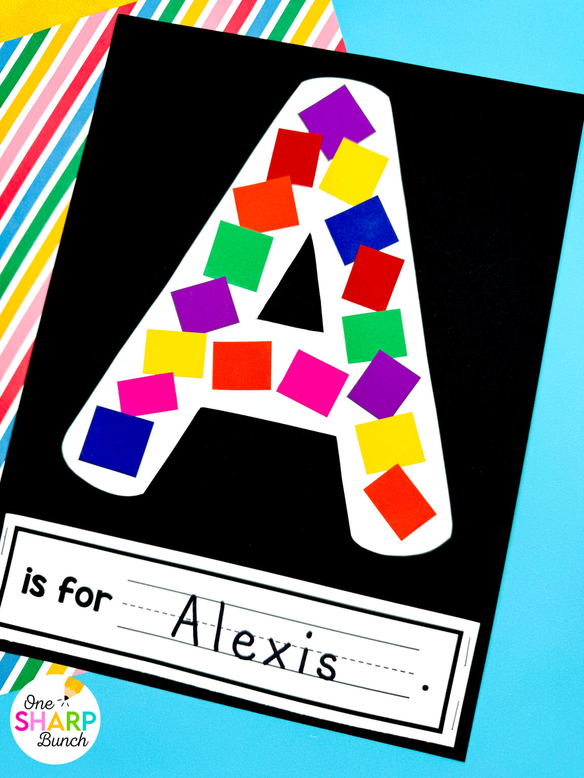 10 Simple Name Crafts for Preschool and Kindergarten - One Sharp Bunch