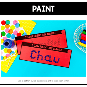 Editable Name Practice Fine Motor Name Activities Cotton Swabs Name ...