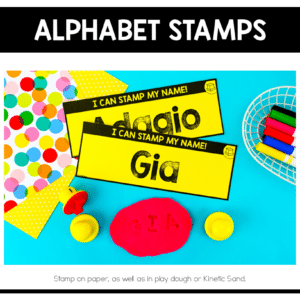 Editable Name Practice Fine Motor Name Activities Alphabet Stamps Name ...