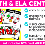20 Math and Literacy September Kindergarten Centers or Morning Work ...