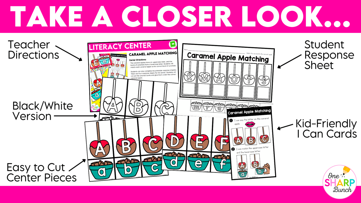 20 Math and Literacy September Kindergarten Centers or Morning Work ...
