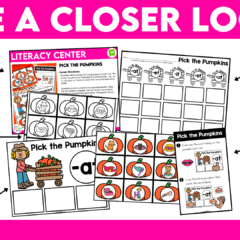 20 Math and Literacy October Kindergarten Centers or Morning Work Tubs ...