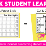 20 Math and Literacy September Kindergarten Centers or Morning Work ...