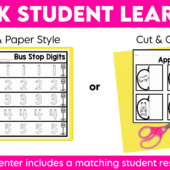 20 Math and Literacy September Kindergarten Centers or Morning Work ...