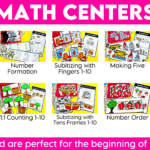 20 Math and Literacy September Kindergarten Centers or Morning Work ...