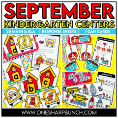 20 Easy & Engaging Back to School Centers for Kindergarten - One Sharp ...