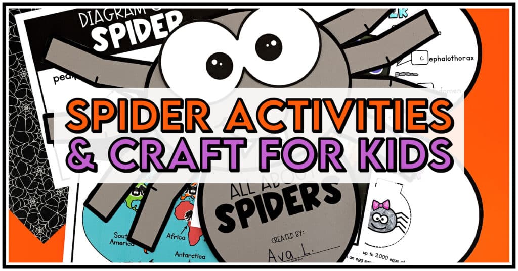 25 Engaging Spider Activities and Spider Craft for Kids - One Sharp Bunch