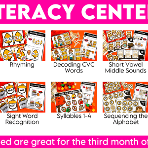 20 Math and Literacy November Kindergarten Centers or Morning Work ...