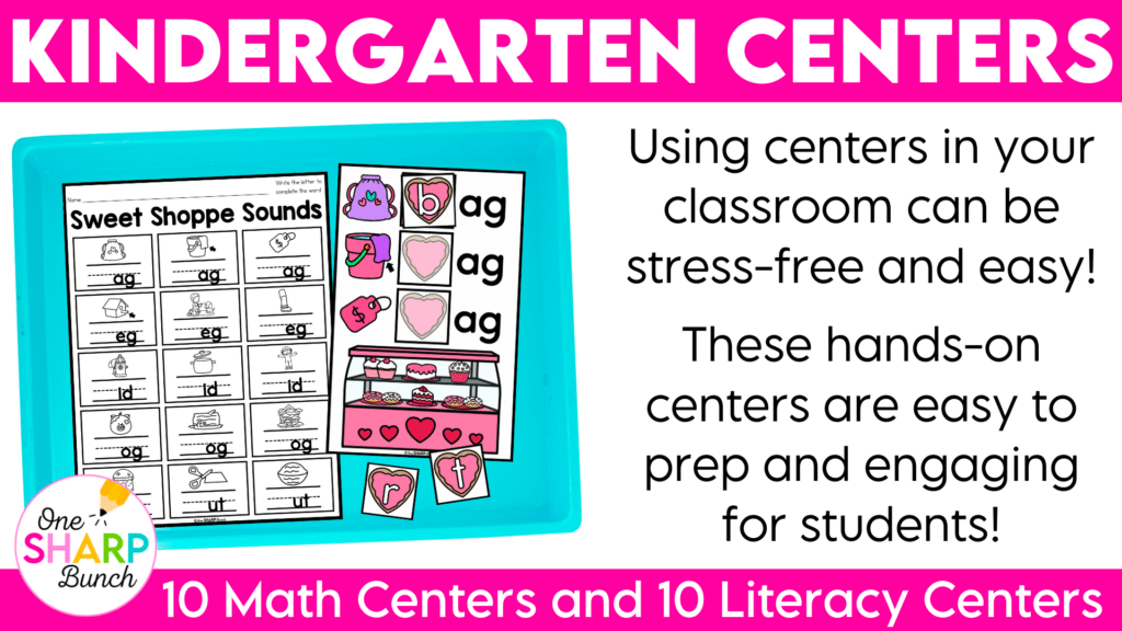 20 Math and Literacy February Kindergarten Centers or Morning Work Tubs ...