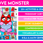 Love Monster Craft and Activities - Valentine's Day Centers - One Sharp ...