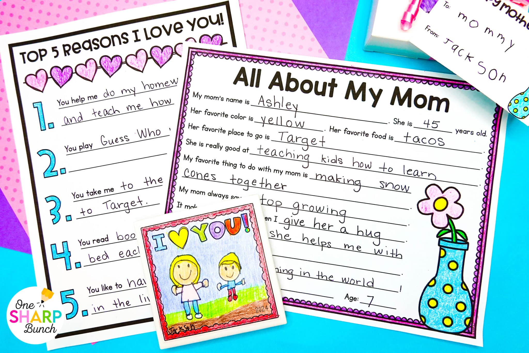 3 Easy Mother's Day Gifts from Kids - One Sharp Bunch