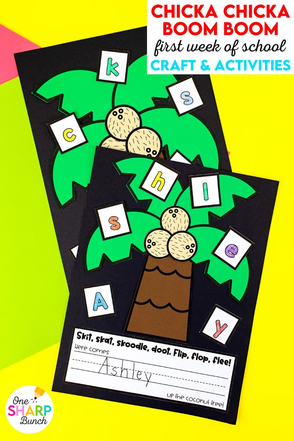 Adorable Chicka Chicka Boom Boom Craft for Name Practice - The Sharp ...