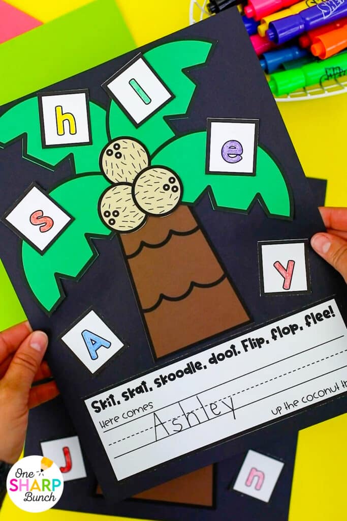 Chicka Chicka Boom Boom Craft for Preschool and Kindergarten - One ...
