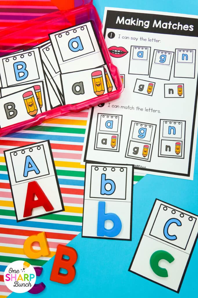 20 Hands-On Back to School Centers for Kindergarten - One Sharp Bunch