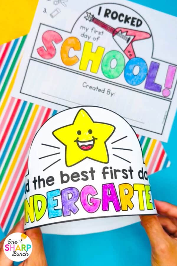 5 Free First Day of School Crowns - One Sharp Bunch