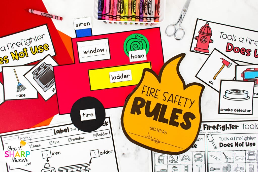 15+ Fire Safety Week Activities for Kids - One Sharp Bunch