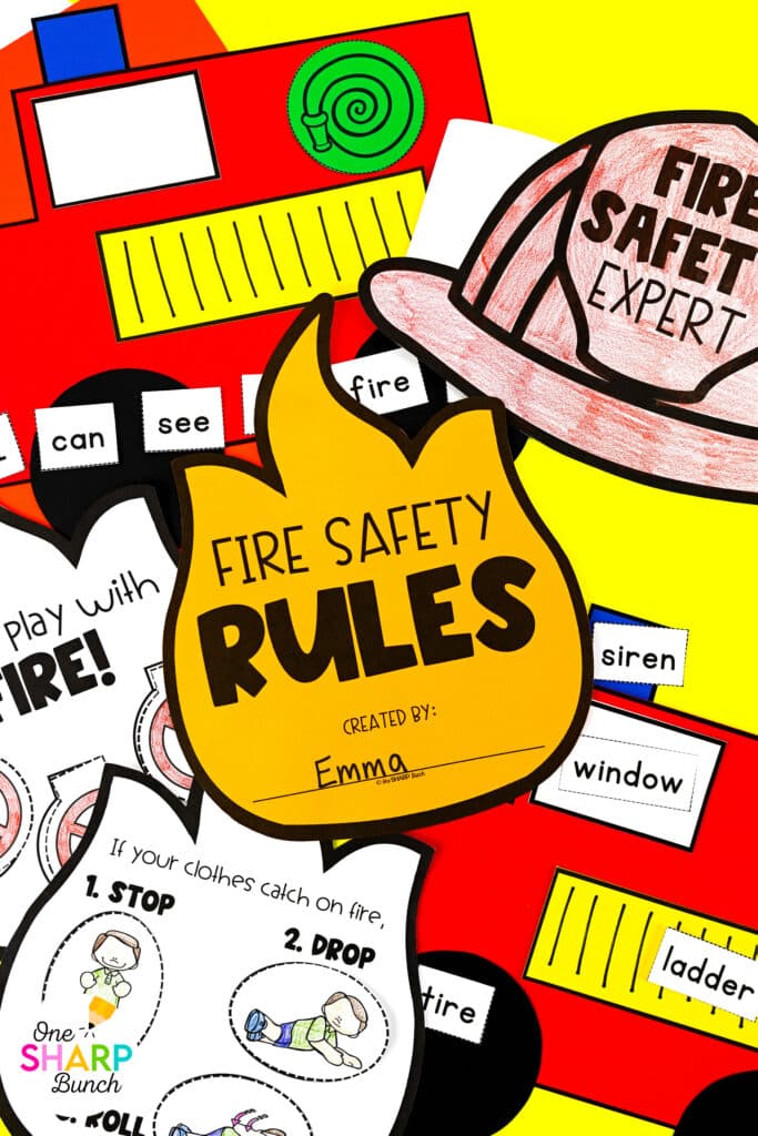 15+ Fire Safety Week Activities for Kids - One Sharp Bunch