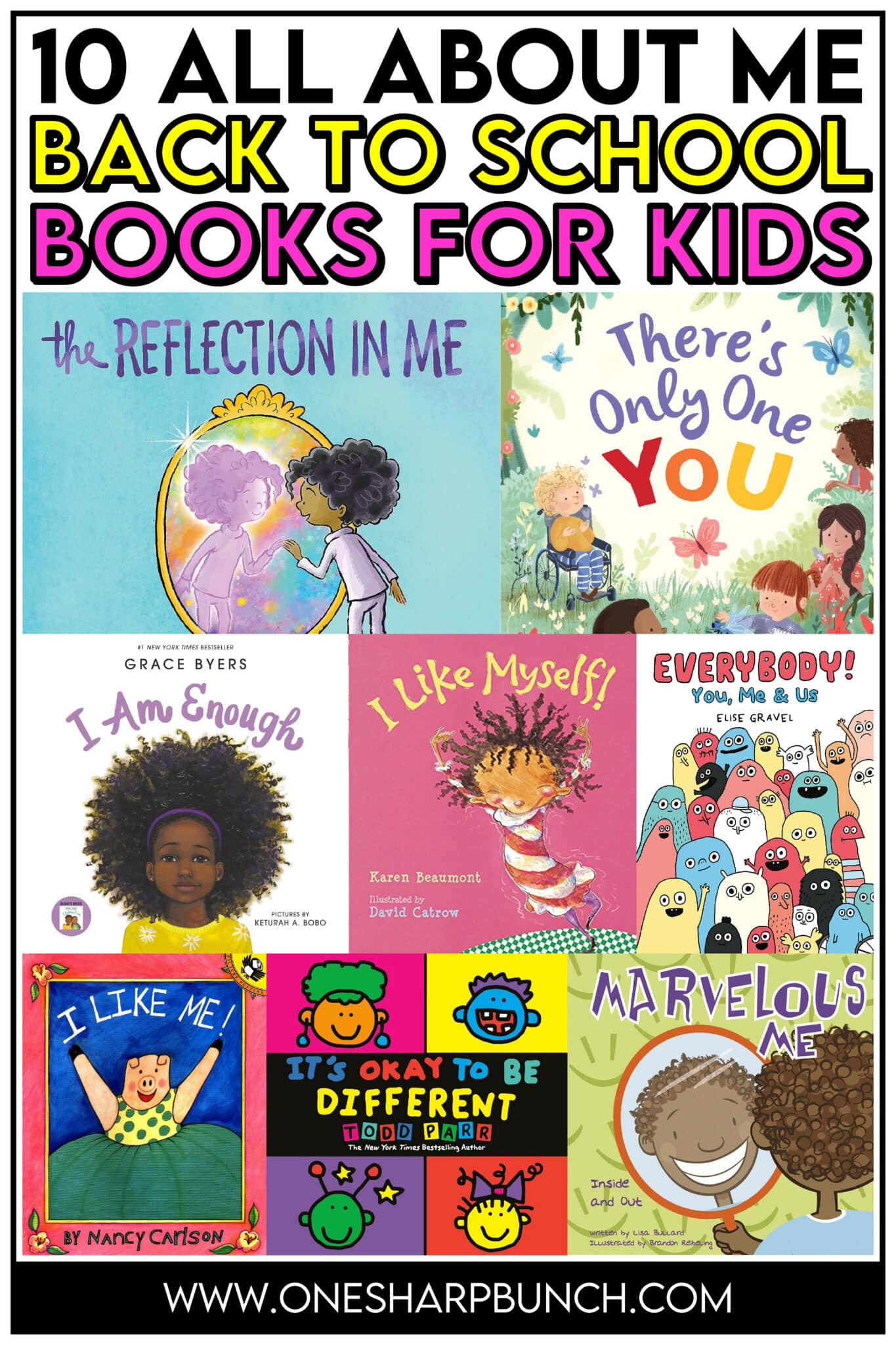 10 Uplifting All About Me Books for Back to School - One Sharp Bunch