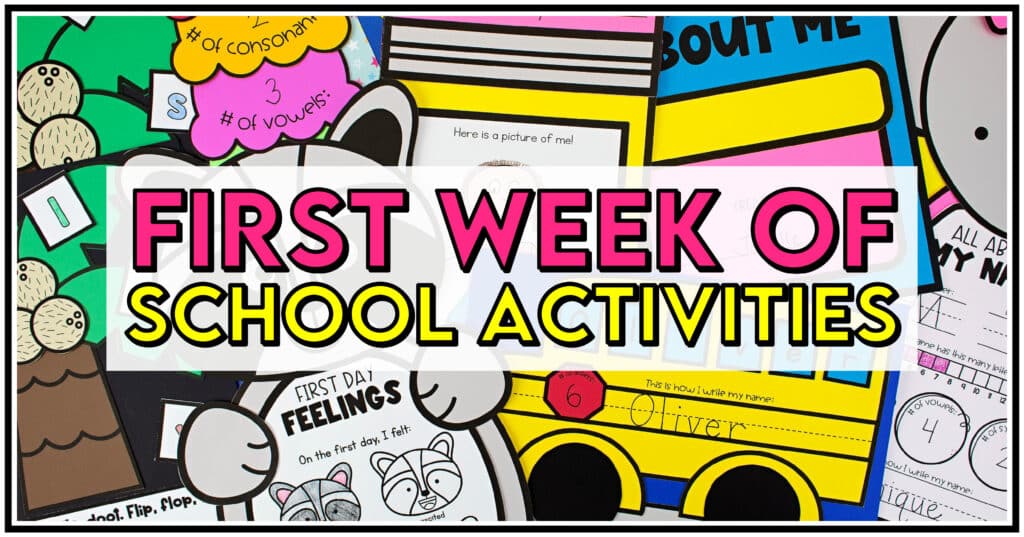 30+ Fun First Week of School Activities for Preschool and Kindergarten ...