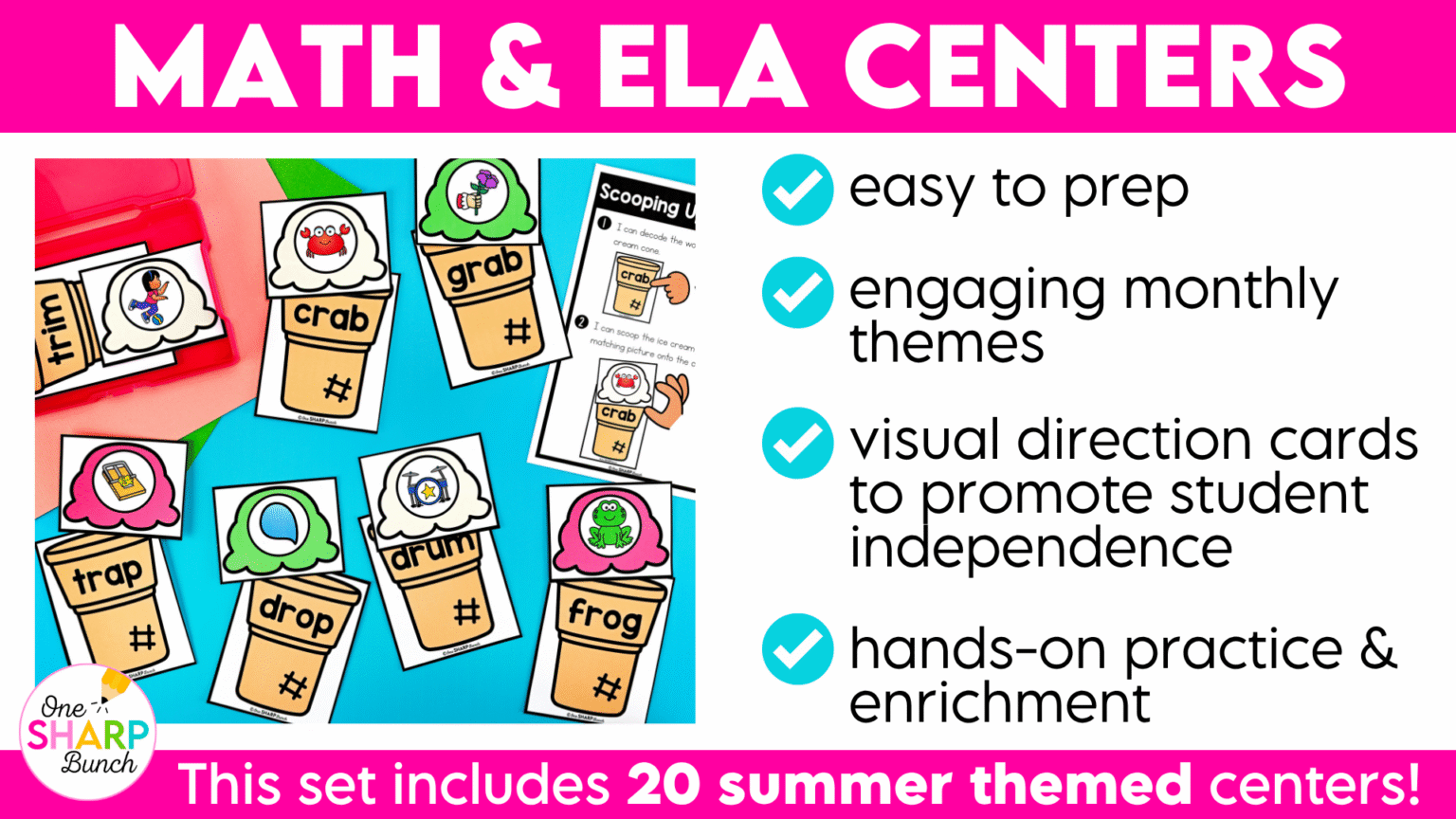 20 Math and Literacy End of the Year Kindergarten Centers or Morning ...