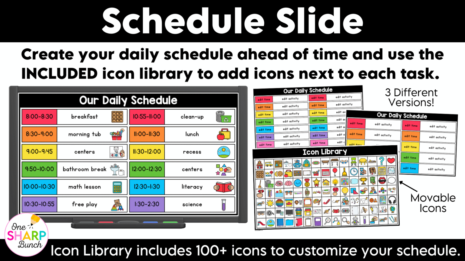 Daily Calendar Slides for December - Editable Digital Calendar Slides ...