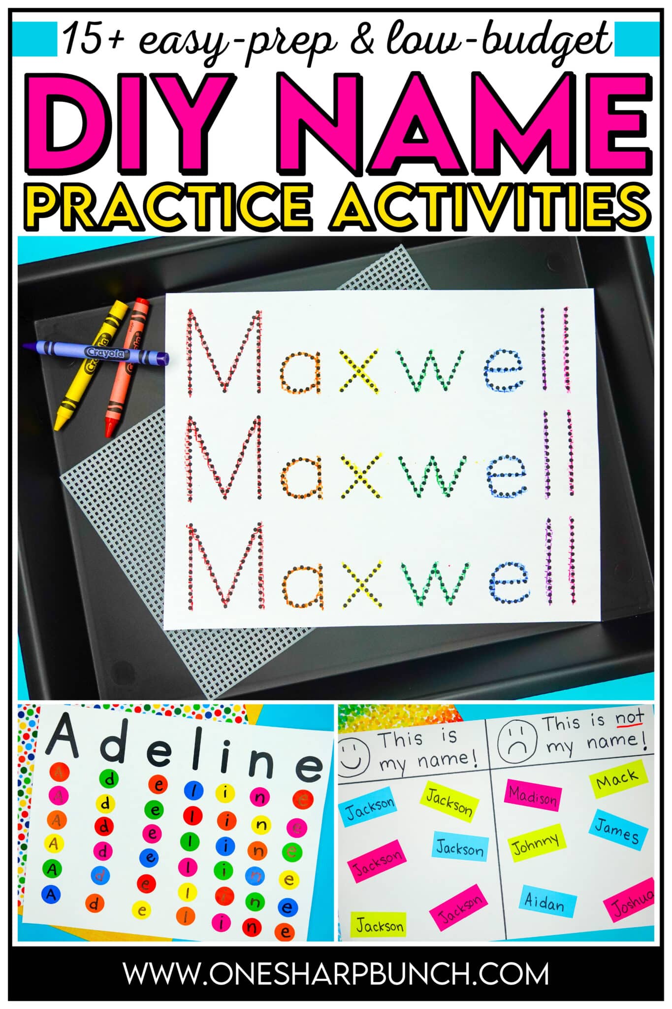 15+ Easy DIY Name Activities for Preschool and Kindergarten - The Sharp ...