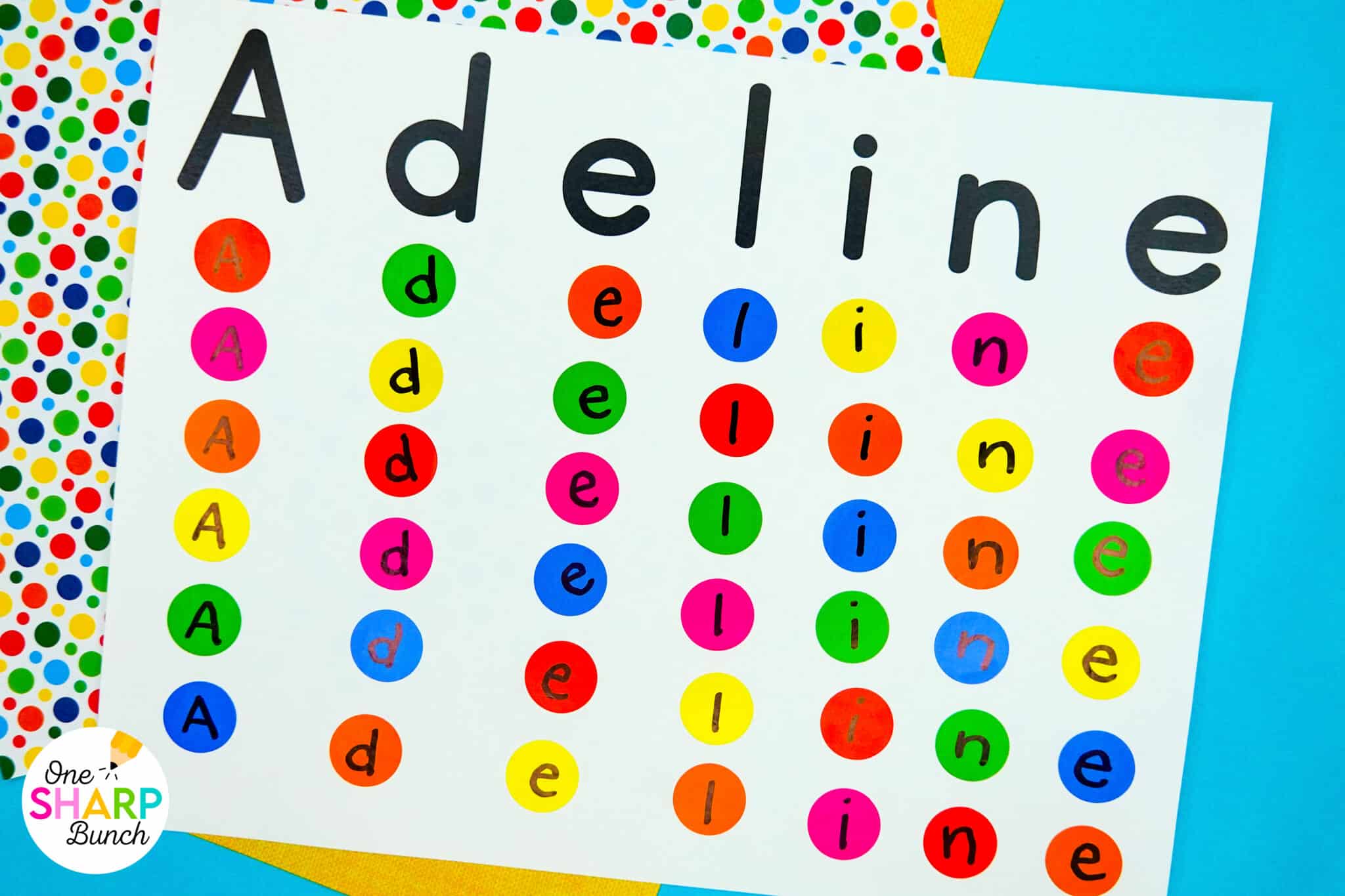 15+ Easy DIY Name Activities for Preschool and Kindergarten - One Sharp ...