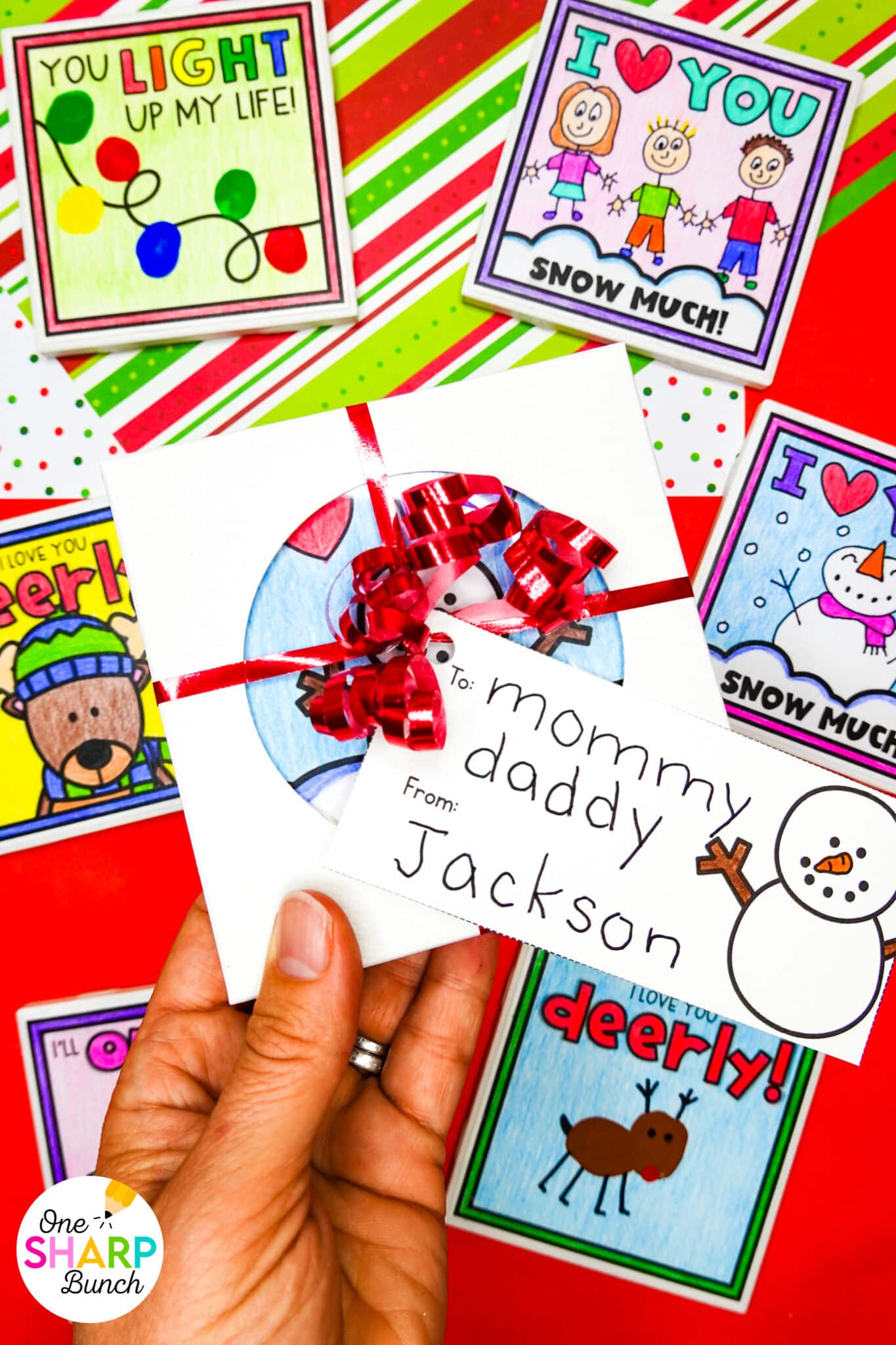 Simple & Inexpensive DIY Tile Coasters Parent Christmas Gift - One ...