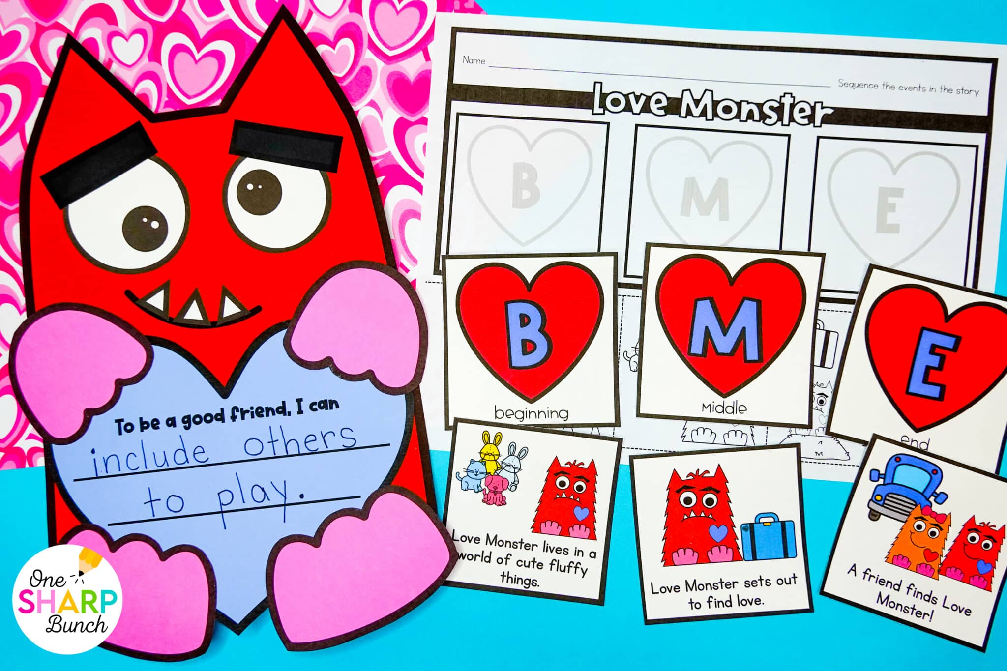 20+ Adorable Love Monster Activities and Craft - One Sharp Bunch